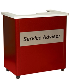 HARP4944SA, Service Advisor Podium with Cutaway Top